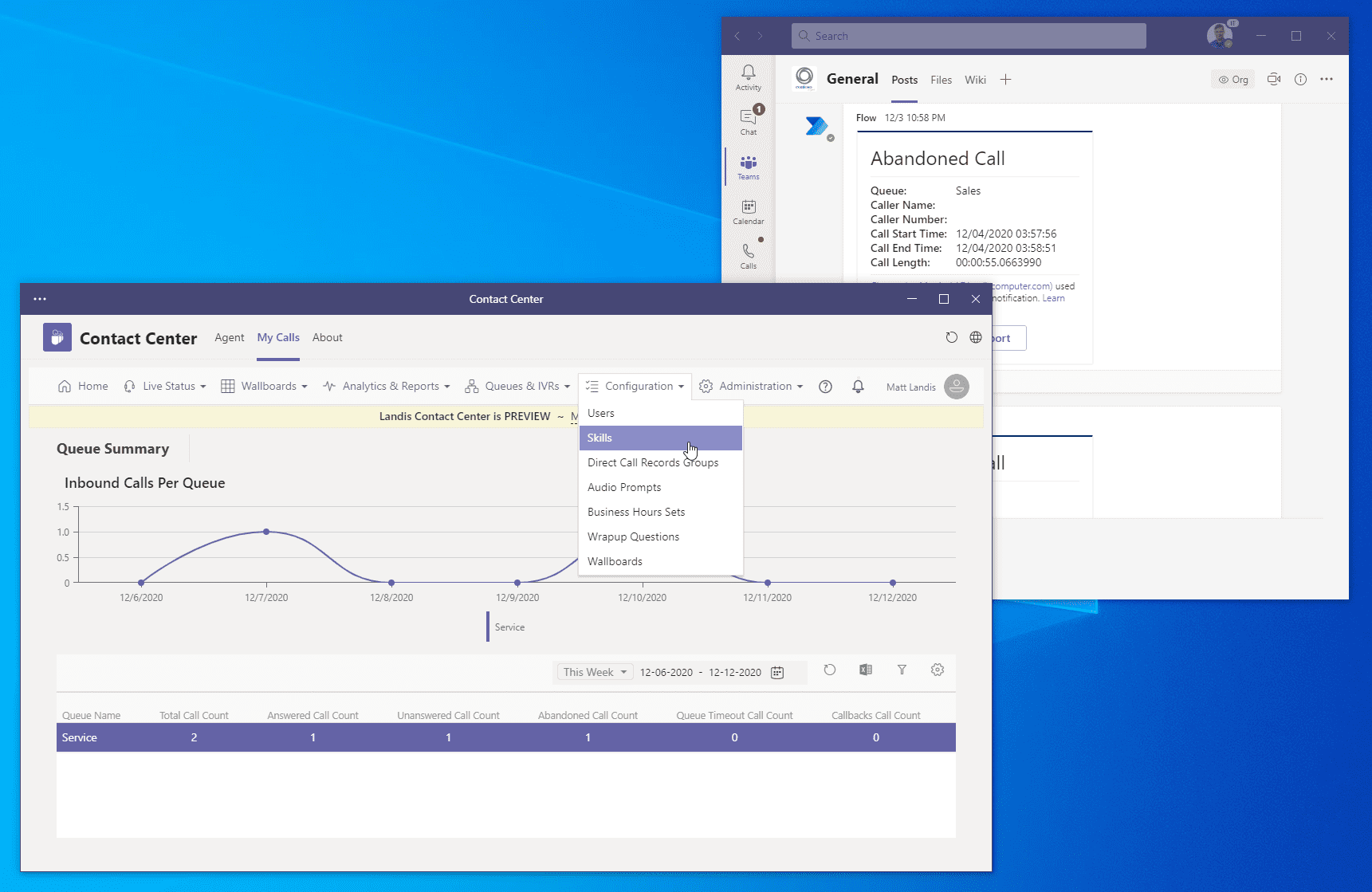New Microsoft Teams Pop Out App Feature Improves Landis Contact