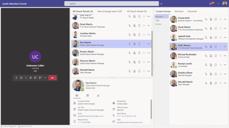 Attendant Console for Microsoft Teams | Landis Technologies